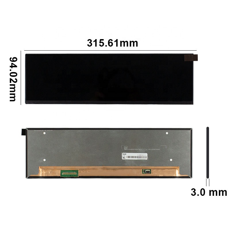 12.6 Inch For BOE Long Strip Screen 1920x515 Touch LCD Monitor With ...